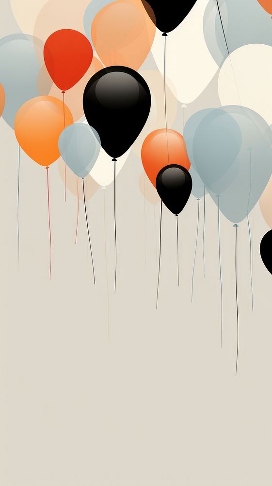 Wallpaper balloons abstract. | Free Photo Illustration - rawpixel