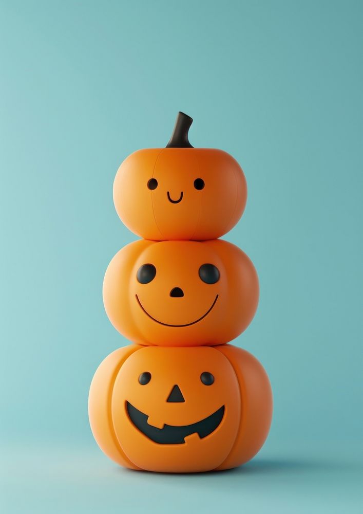 3d stack Jack o lantern | Free Photo Illustration - rawpixel