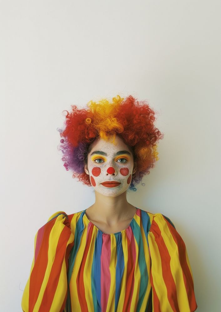 Clown female clown hair performer. | Free Photo - rawpixel