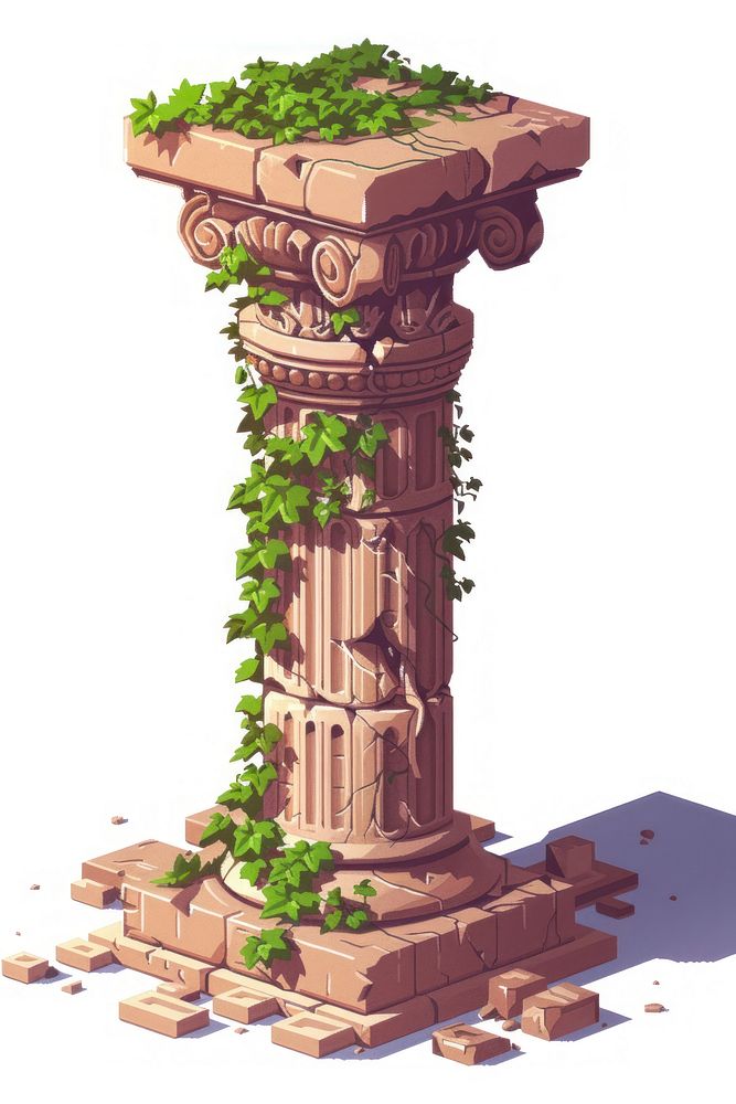 Pillar architecture column plant. | Premium Photo Illustration - rawpixel
