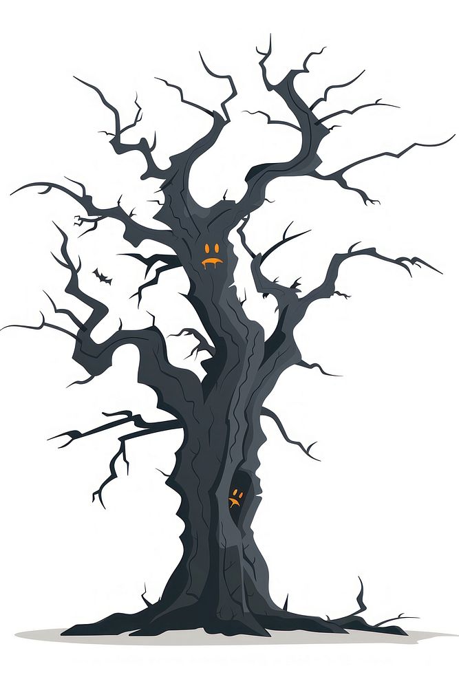 Spooky tree drawing sketch plant. | Free Photo Illustration - rawpixel