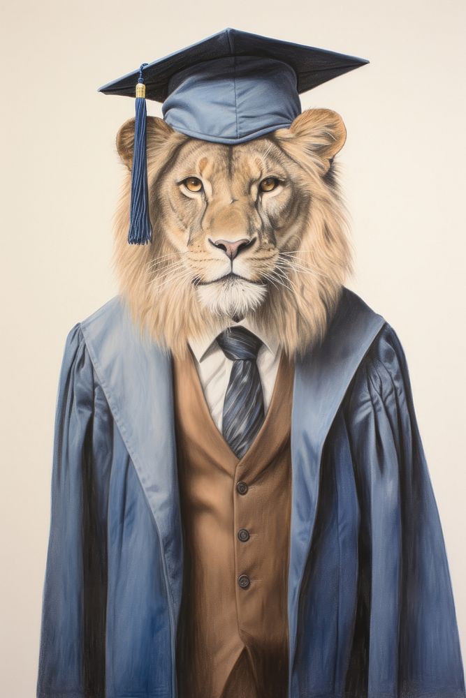 Lions character Graduation graduation photography | Free Photo ...
