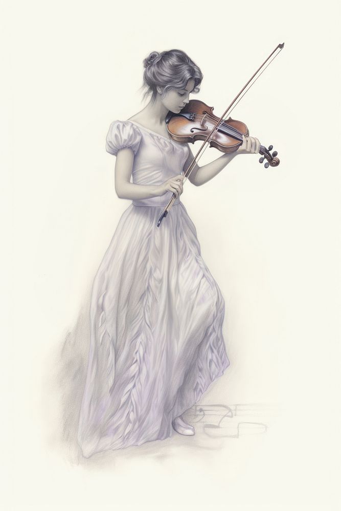 Viola drawing sketch viola. | Free Photo Illustration - rawpixel