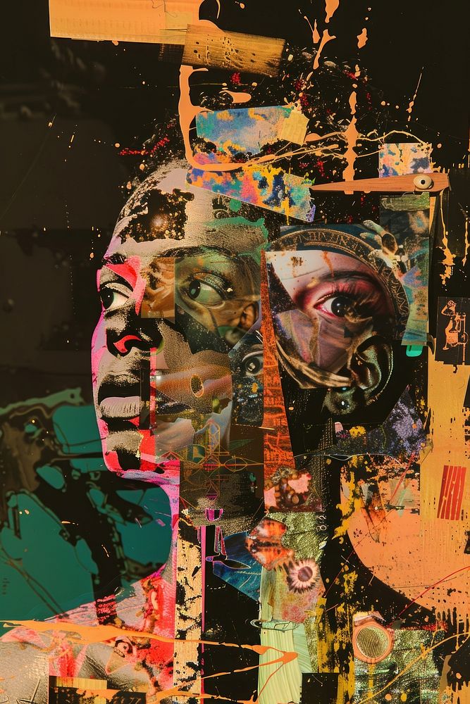 voodoo protest collage painting wedding. | Free Photo Illustration ...