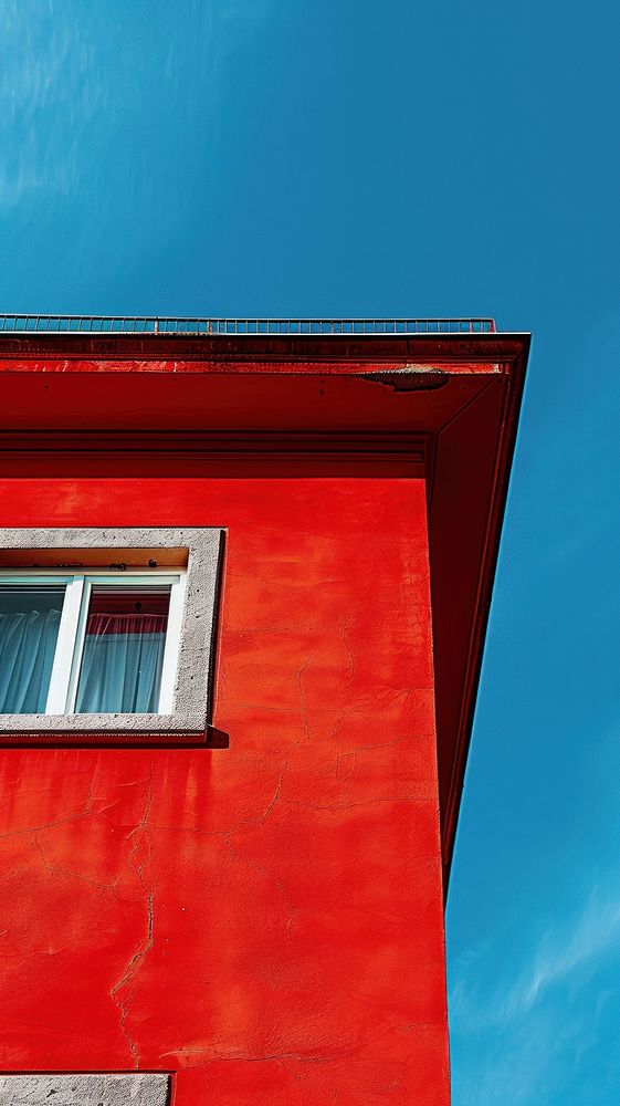 Red building architecture outdoors window. | Free Photo - rawpixel