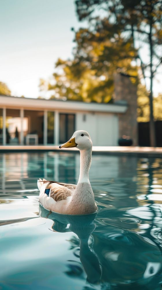 Animal pool duck swimming pool. | Free Photo - rawpixel