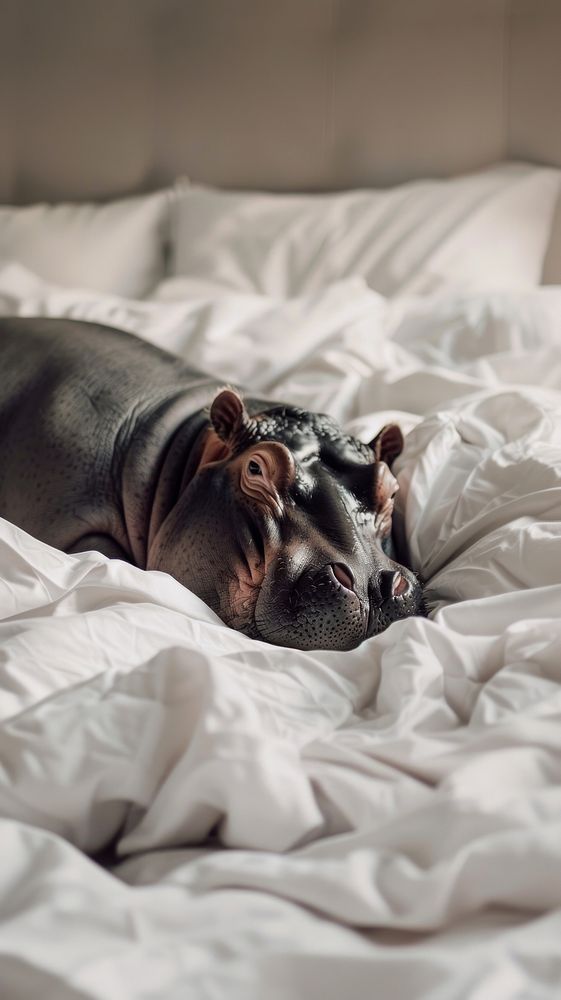 Animal hippo bed furniture. | Free Photo - rawpixel
