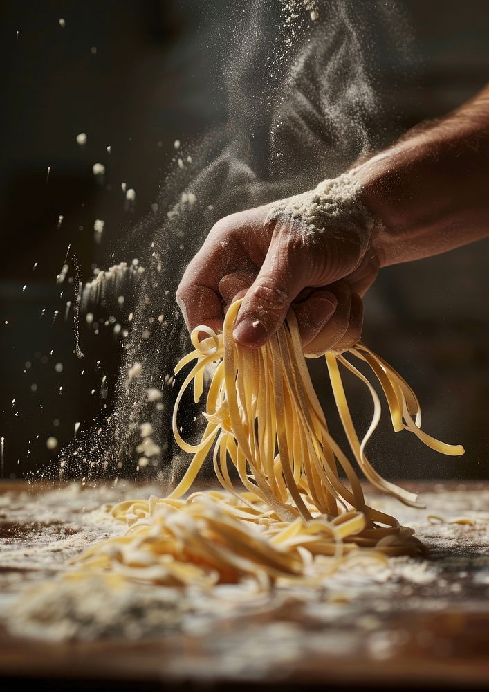 Making pasta sprinkling cooking person. | Free Photo - rawpixel
