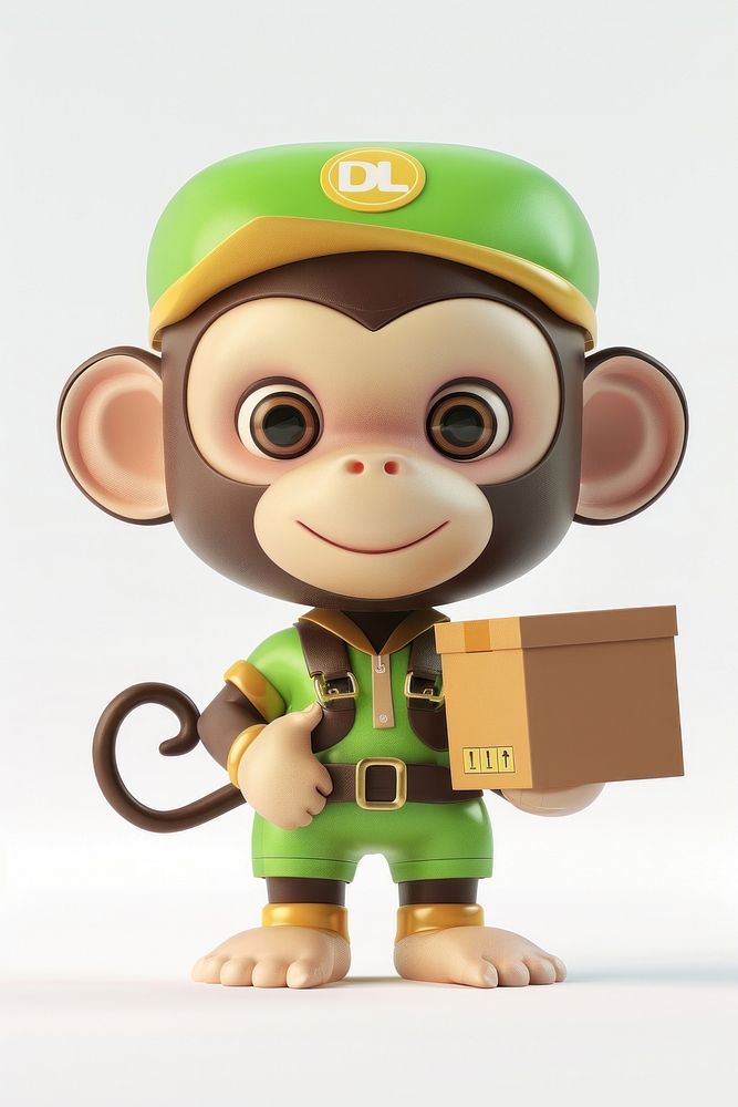 Monkey delivery costume cute toy | Premium Photo Illustration - rawpixel