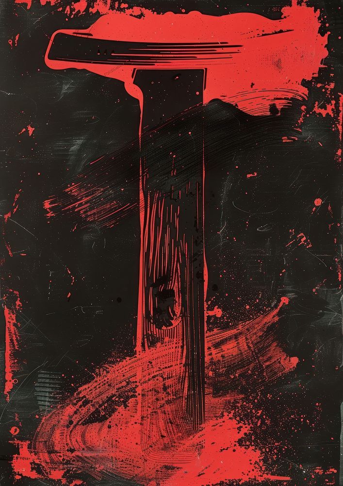 Silkscreen razor art painting black. | Free Photo Illustration - rawpixel