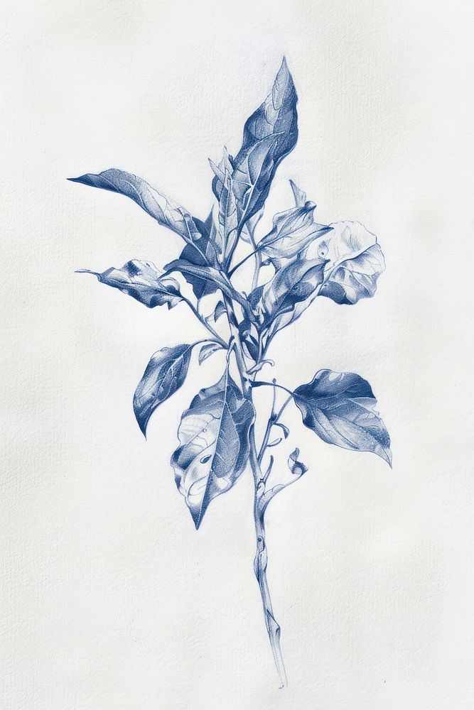 Foliage drawing sketch plant. | Free Photo Illustration - rawpixel