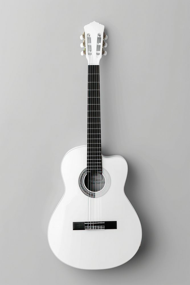 White classic guitar musical instrument | Free Photo Illustration ...