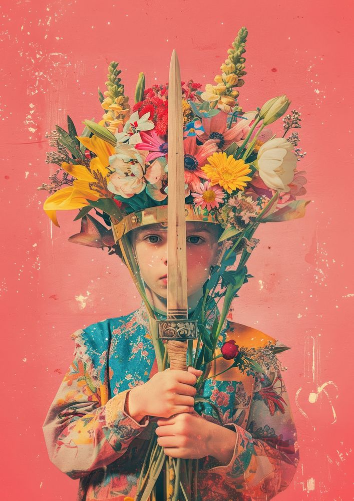 A warrior flower sword photography. | Free Photo Illustration - rawpixel