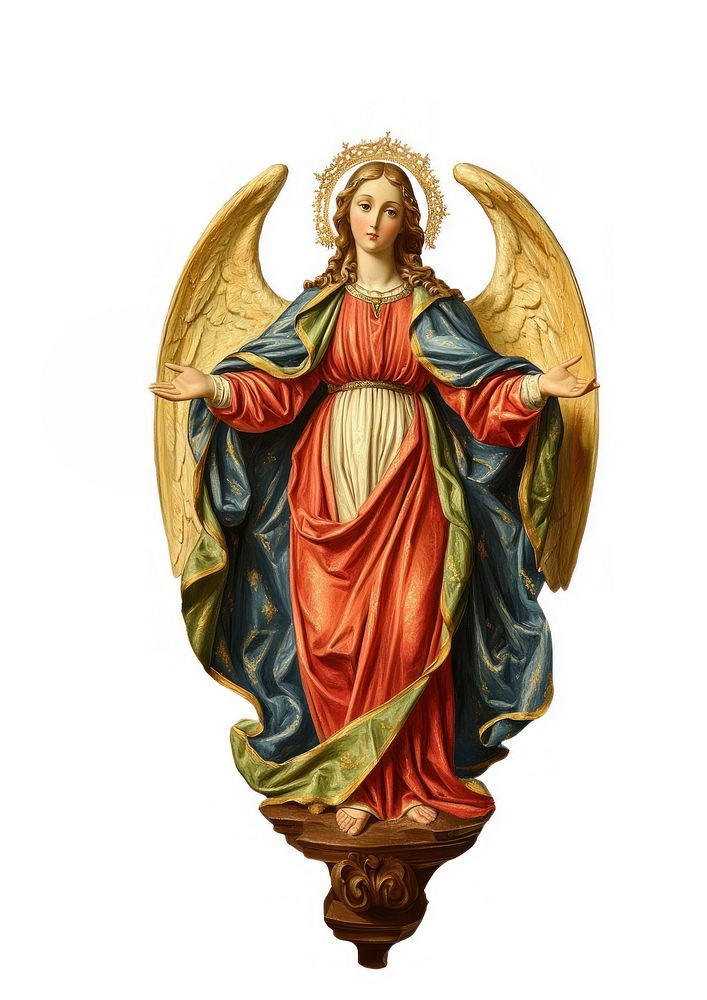 mary christian art angel illustration | Free Photo Illustration - rawpixel