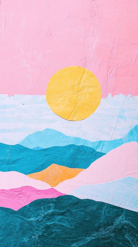 Landscape background art illustration abstract. | Free Photo ...