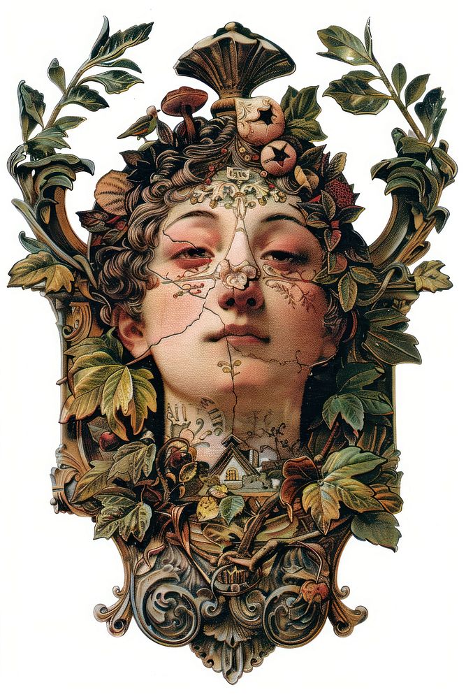 LSD art painting portrait | Free Photo Illustration - rawpixel