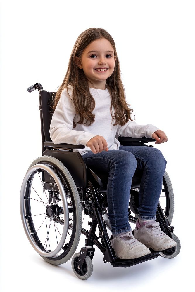 smiling young girl ALS power | Free Photo - rawpixel