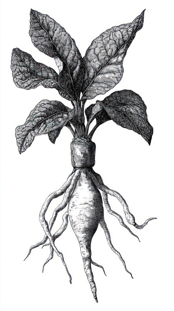Mandrake root illustration drawing vintage. | Free Photo Illustration ...
