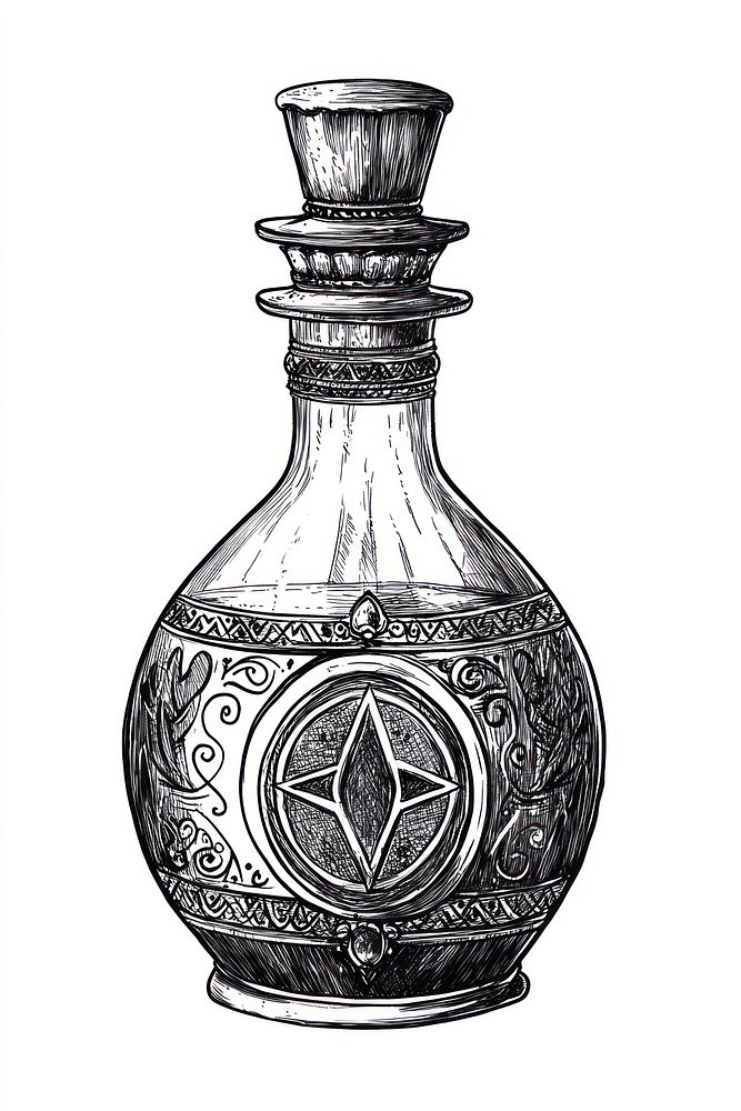 Alchemy flask illustration vintage alchemy. | Free Photo Illustration ...
