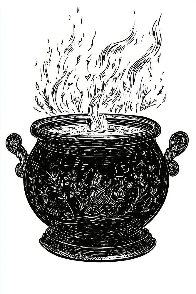 Cauldron illustration cauldron vintage. | Free Photo Illustration ...