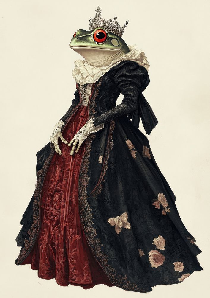 Frog costumes wearing Gothic animal | Free Photo Illustration - rawpixel
