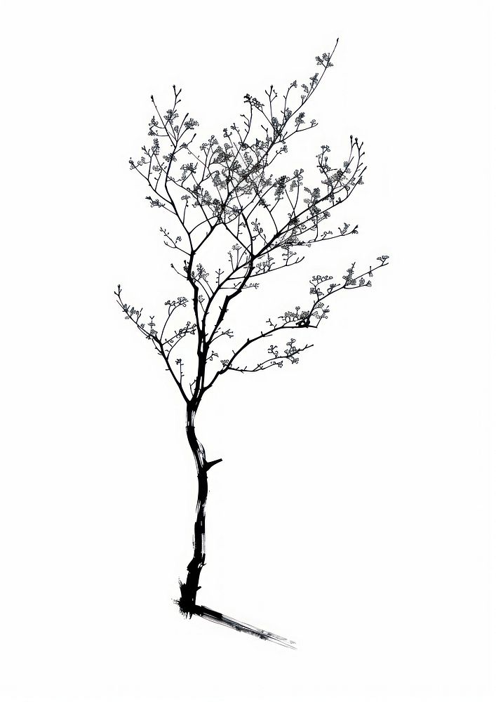 Alder tree drawing black white. | Free Photo Illustration - rawpixel