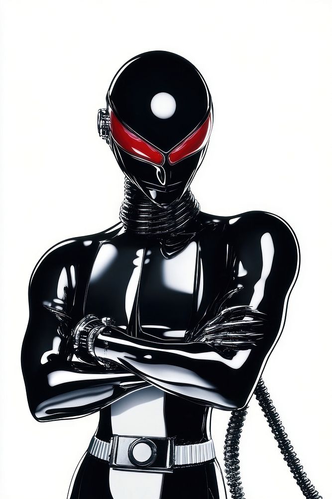 Metalic Cyber Alien alien red | Free Photo Illustration - rawpixel