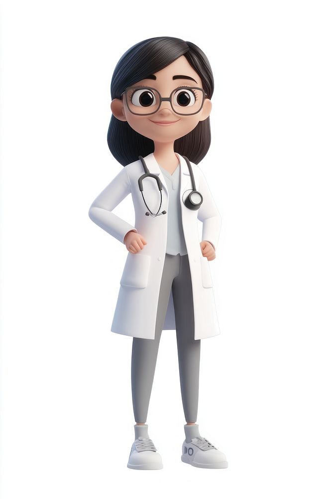 Female Doctor character cartoon doctor. | Free Photo Illustration ...