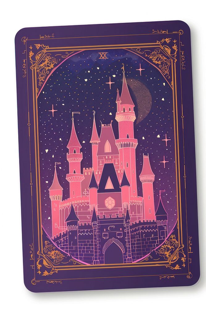 Tarot card castle stars art. | Free Photo Illustration - rawpixel