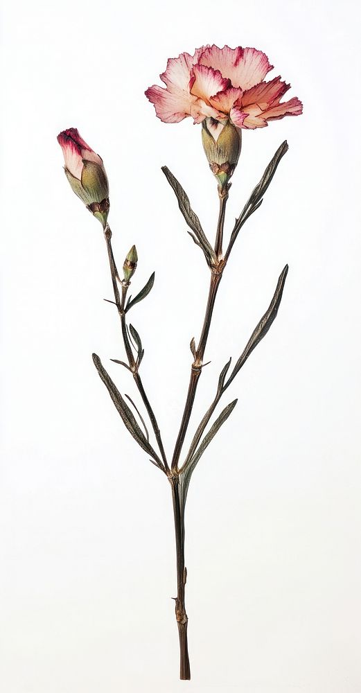 Real Pressed carnation flower illustration | Free Photo - rawpixel