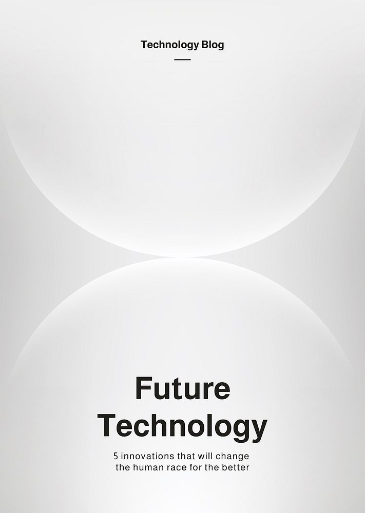 Future technology gradient poster template | Free Photo - rawpixel