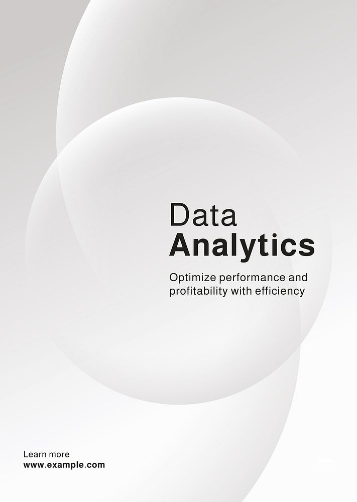 Data analytics poster template vector | Free Vector Template - rawpixel