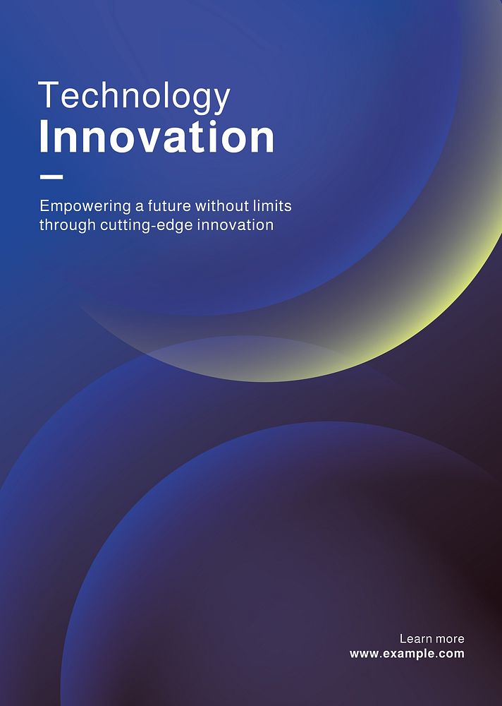 Technology innovation poster template vector | Free Vector Template ...