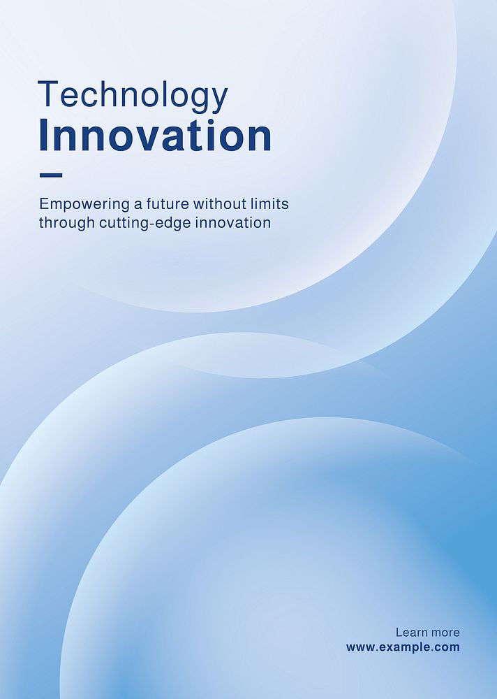 Technology innovation poster template vector | Free Vector Template ...