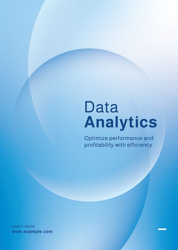 Data analytics gradient poster template | Free Photo - rawpixel