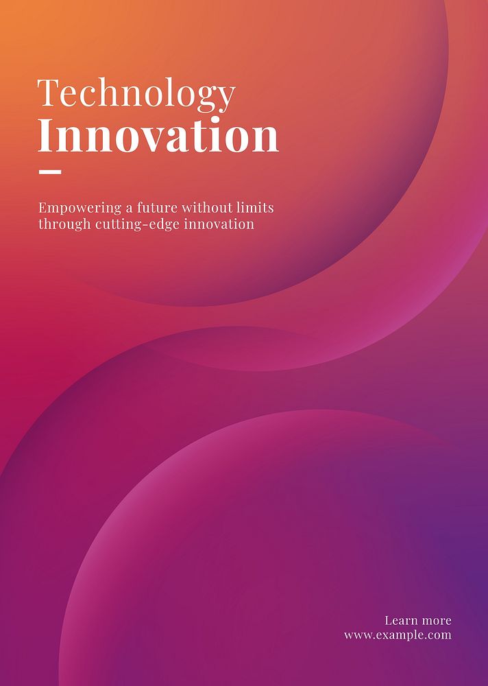 Technology innovation poster template vector | Free Vector Template ...