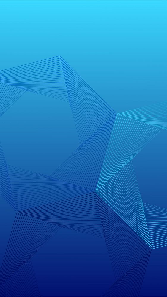 Abstract geometric blue gradient mobile | Premium Photo Illustration ...