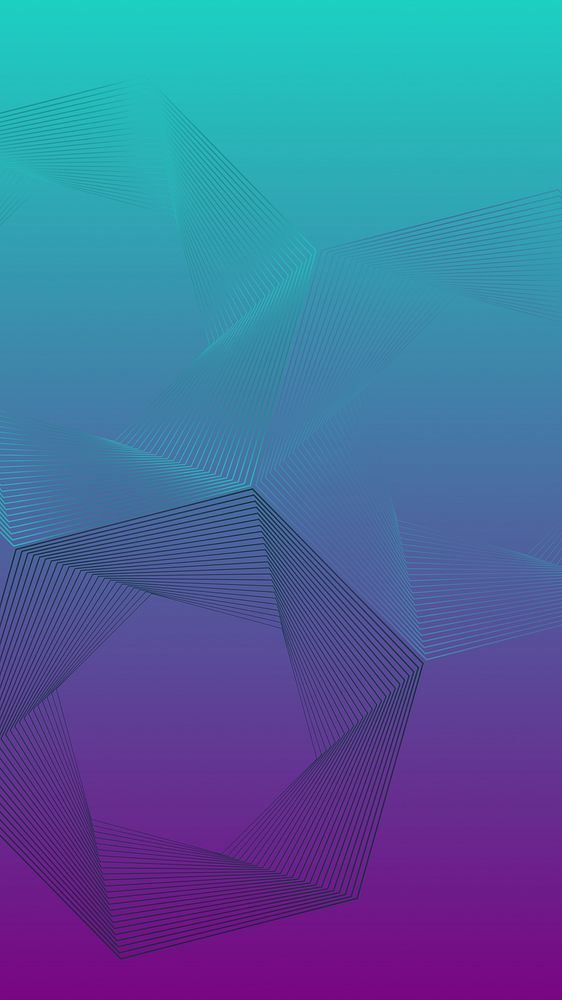 Geometric abstract gradient mobile wallpaper | Free Photo Illustration ...