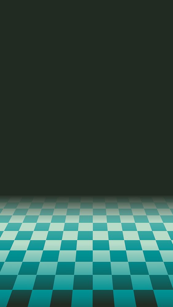 Retro teal checkered pattern mobile | Free Photo Illustration - rawpixel