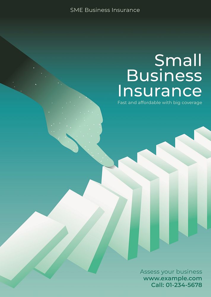 Business insurance protection poster template | Free Vector Template ...