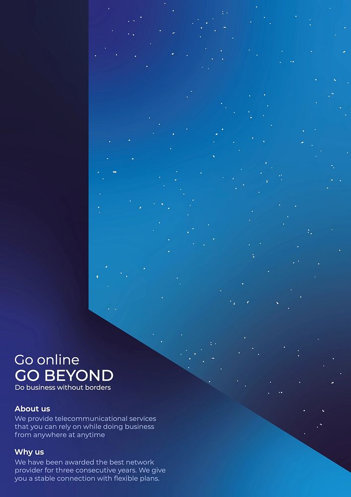 Digital connectivity limitless possibilities poster | Free Photo ...