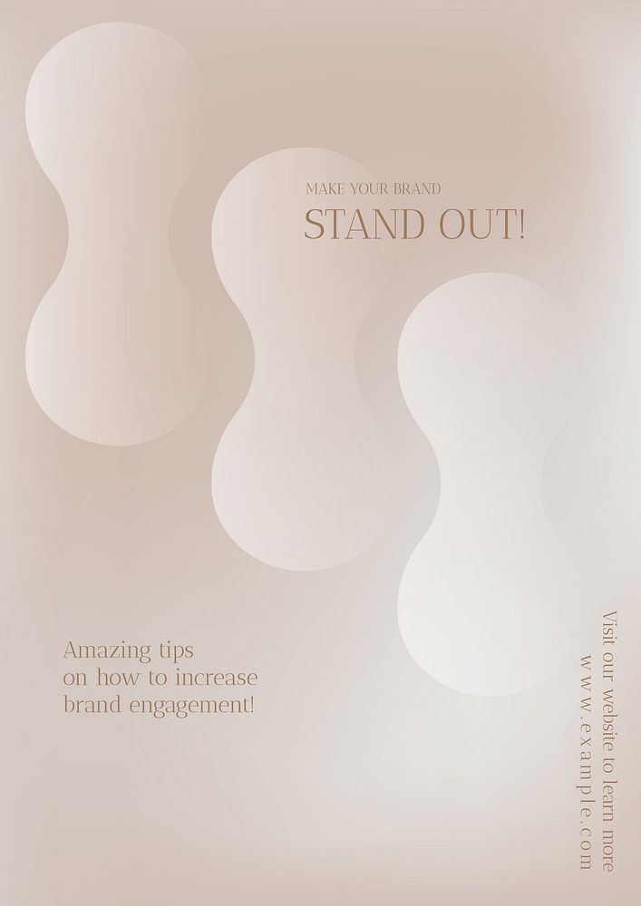 Brand engagement poster template vector | Free Vector Template - rawpixel