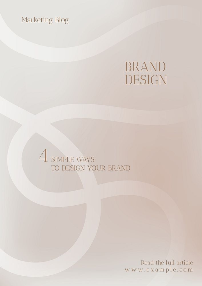 Brand design poster template vector | Free Vector Template - rawpixel