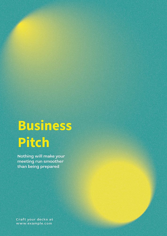 Modern business pitch gradient poster | Free Vector Template - rawpixel
