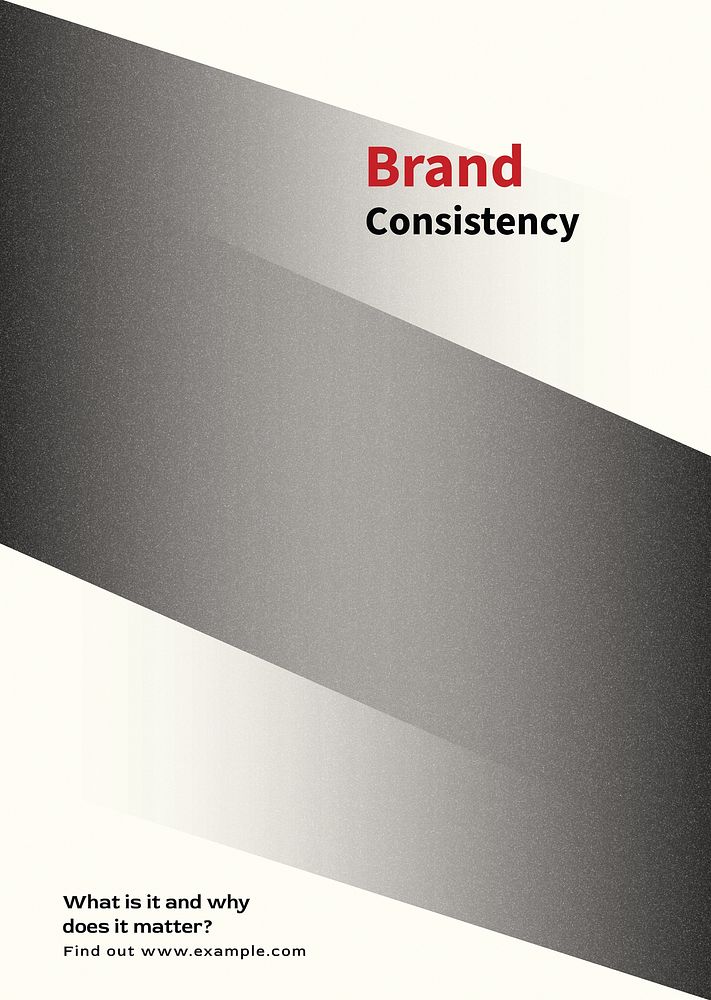 Minimalist brand consistency gradient poster | Free Vector Template ...