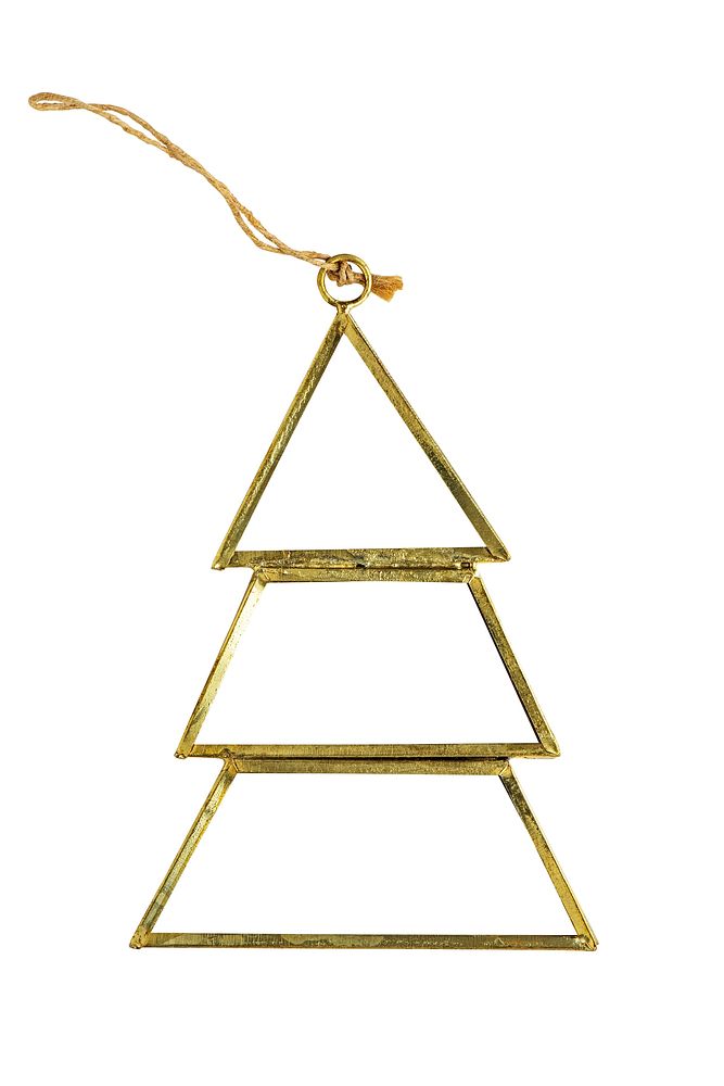 Gold metal Christmas tree ornament | Premium Photo - rawpixel