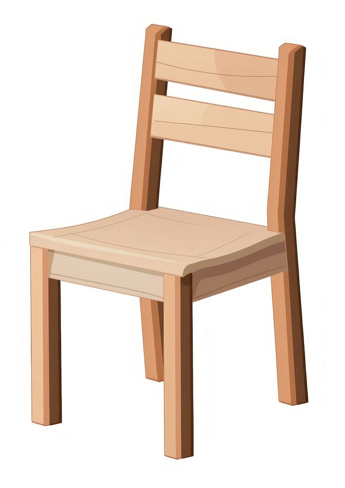 Wooden chair illustration furniture simple | Free Photo Illustration ...