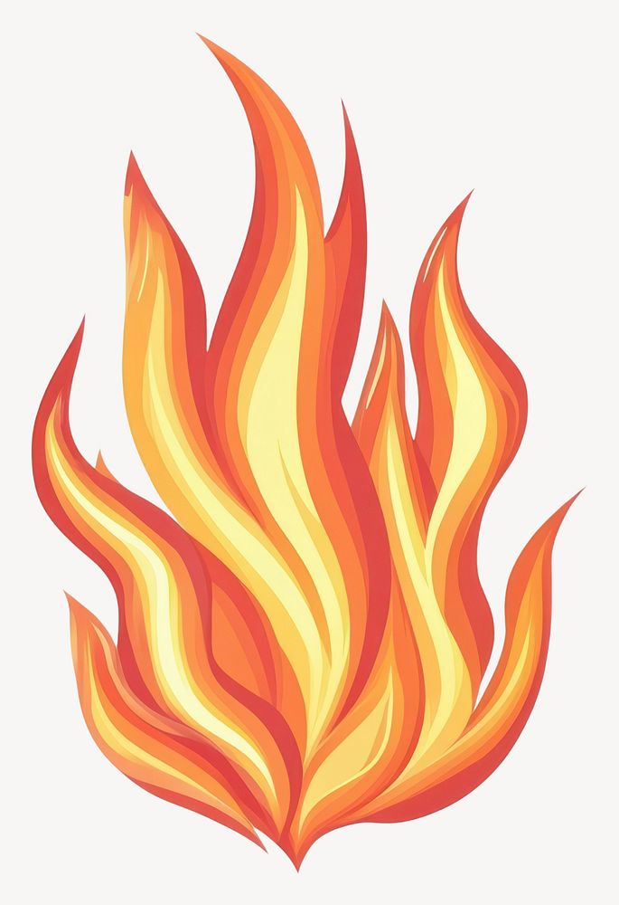 Flame illustration fire art vector | Free Vector - rawpixel