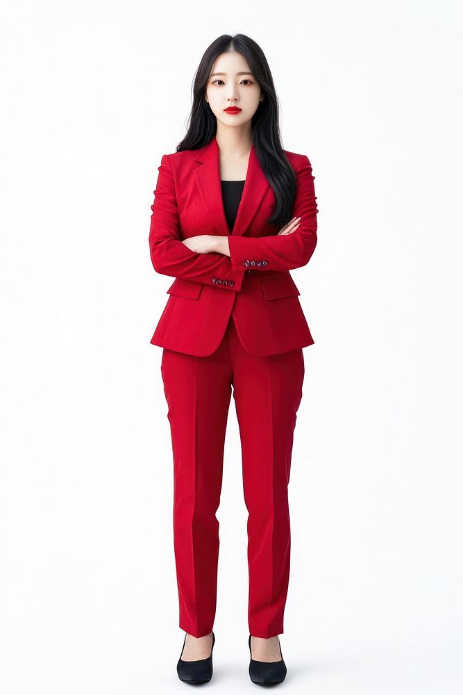 Female boss suit wear red. | Free Photo - rawpixel