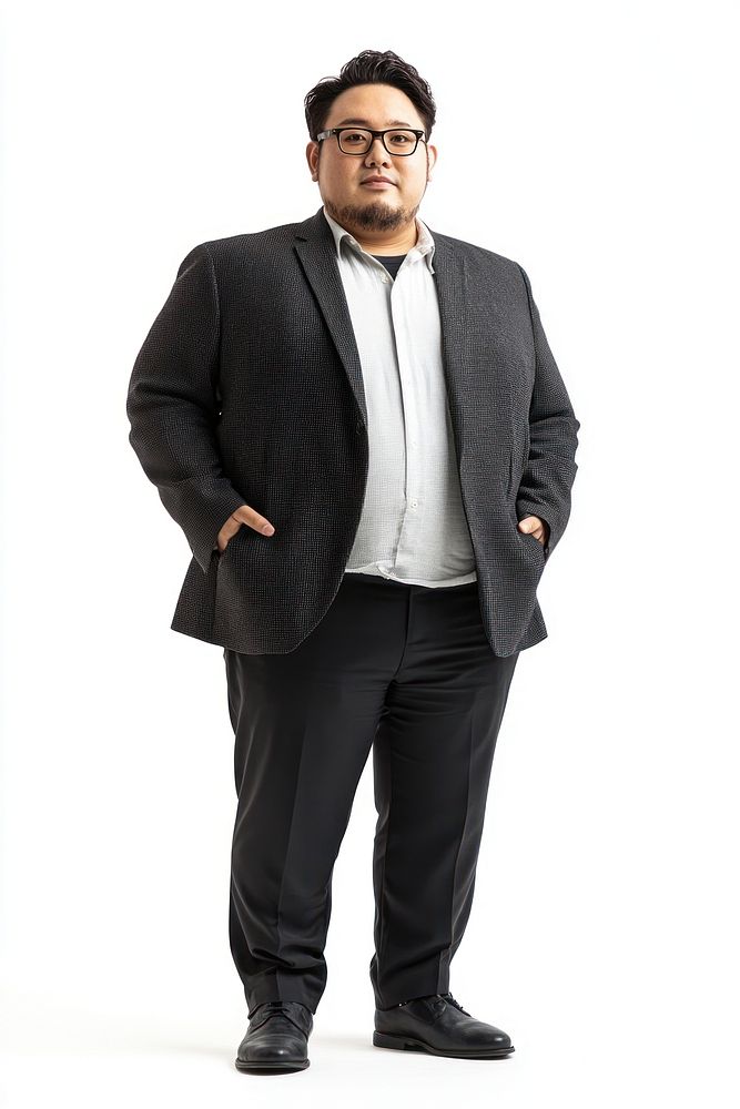 Male boss standing glasses suit | Free Photo - rawpixel